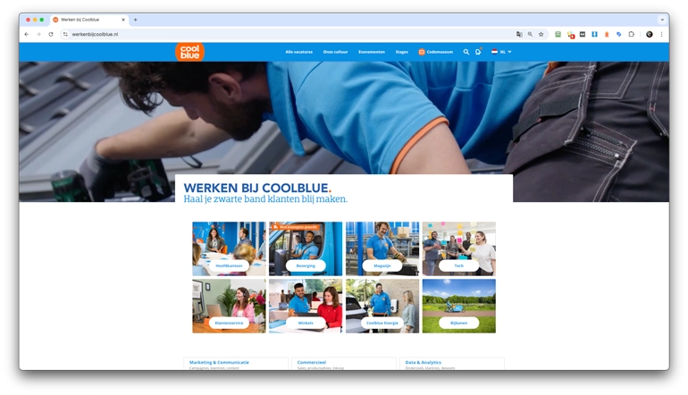 Een sterke 'Werken Bij' pagina